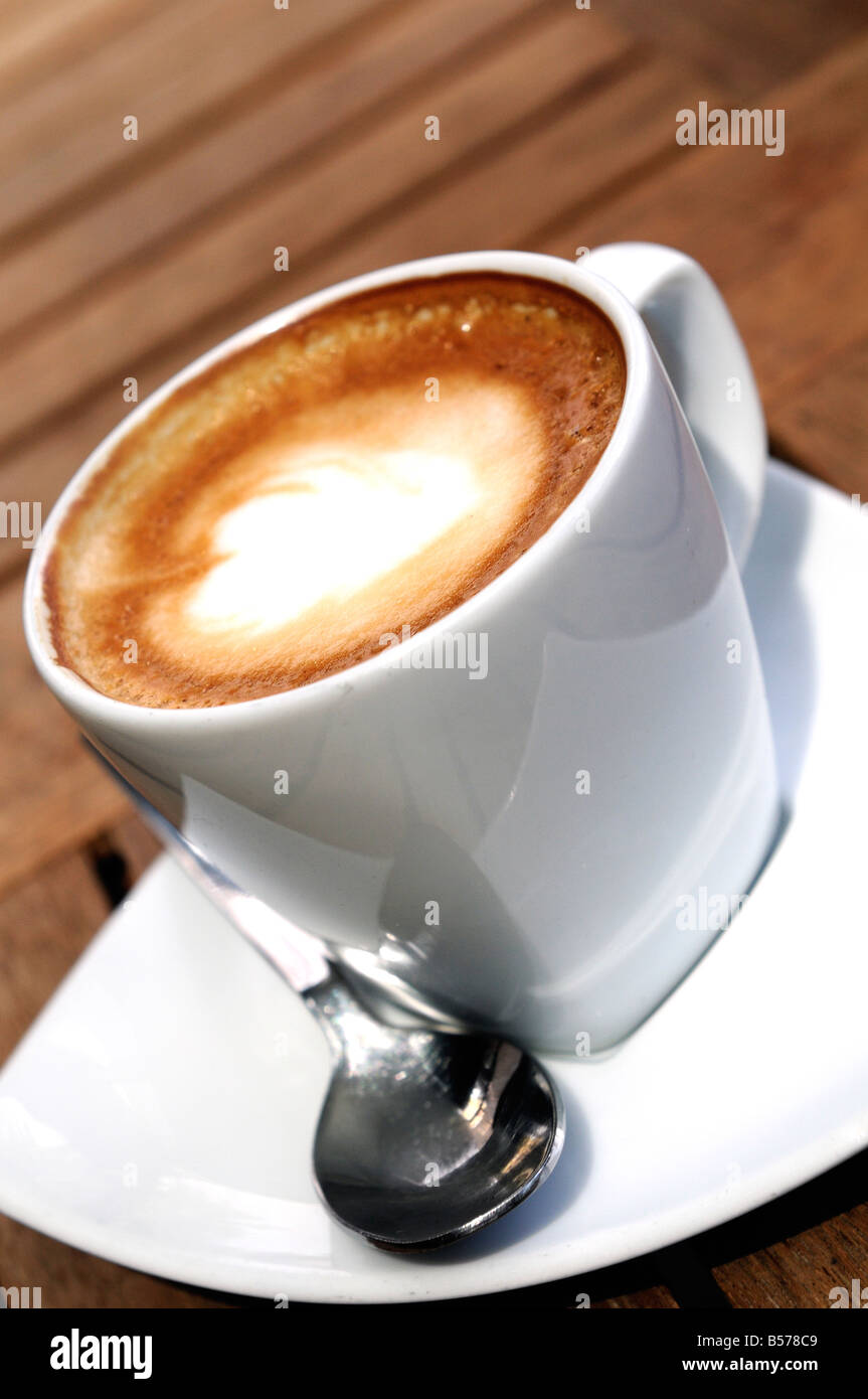 A cup of capuccino coffee Stock Photo - Alamy