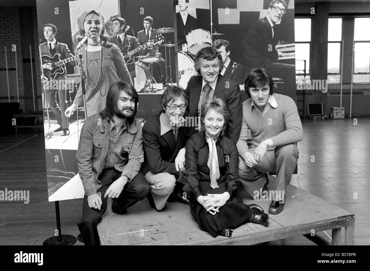 The Shadows for the Eurovision song contest with Lulu. January 1975 75 ...