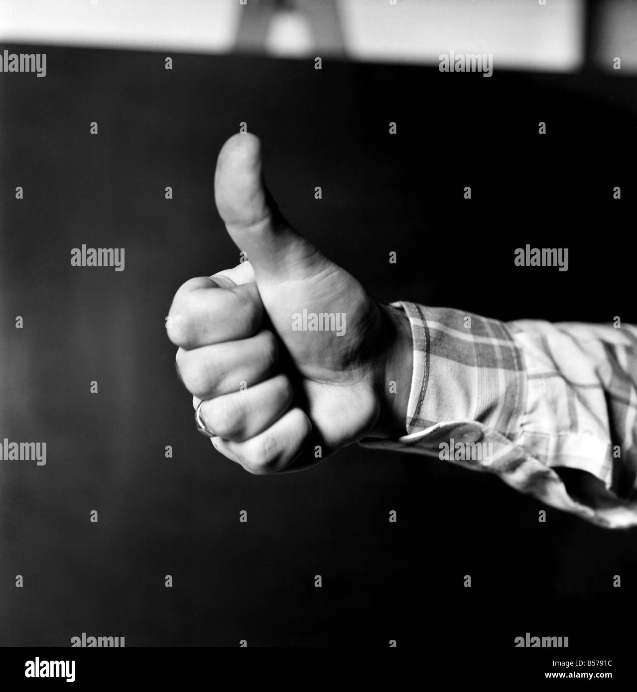 Hands up man Black and White Stock Photos & Images - Alamy