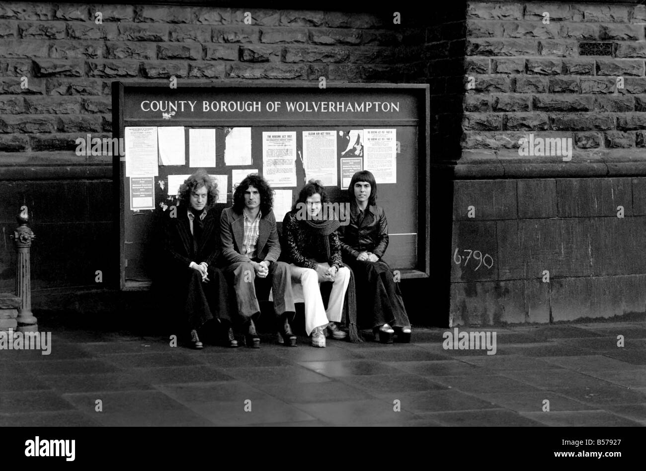 Slade Pop Group. January 1975 75-00228-009 Stock Photo - Alamy