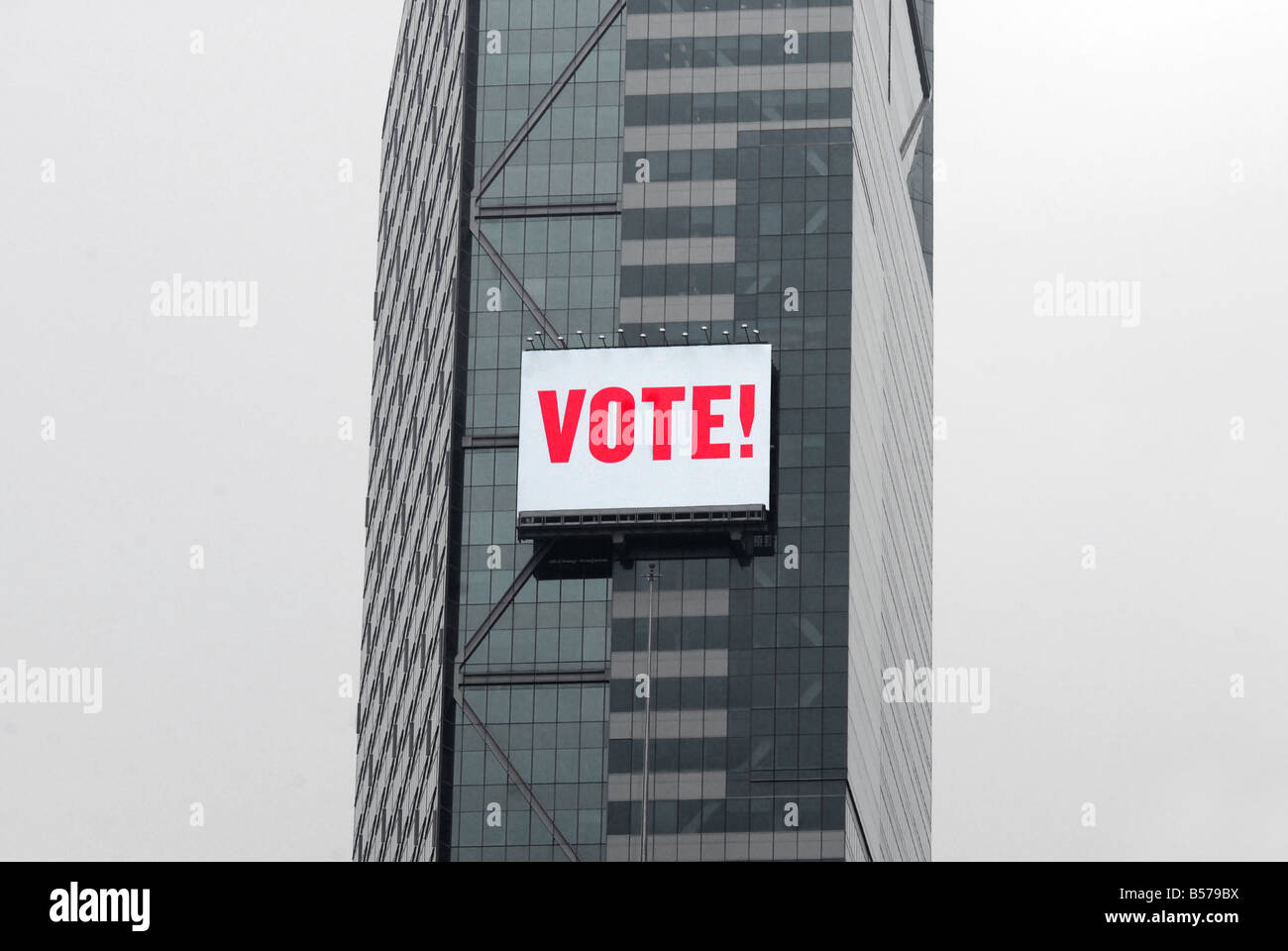 Vote Sign New York Times Square Stock Photo - Alamy