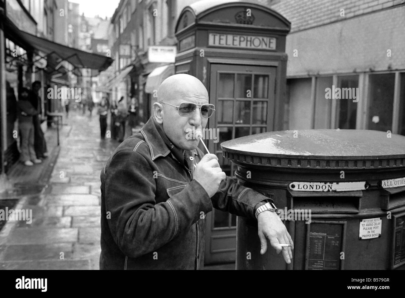 Actor: Telly Savalas (Kojak the Brooklyn cop on T.V.) is in London for ...