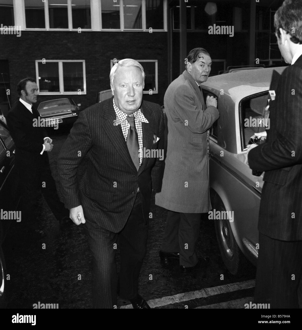 Former leader of the conservative party Black and White Stock Photos ...