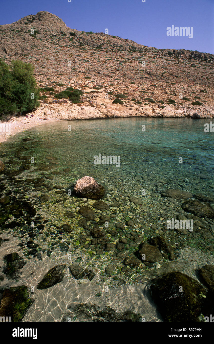 Greece, Dodecanese Islands, Halki, Kania beach Stock Photo - Alamy