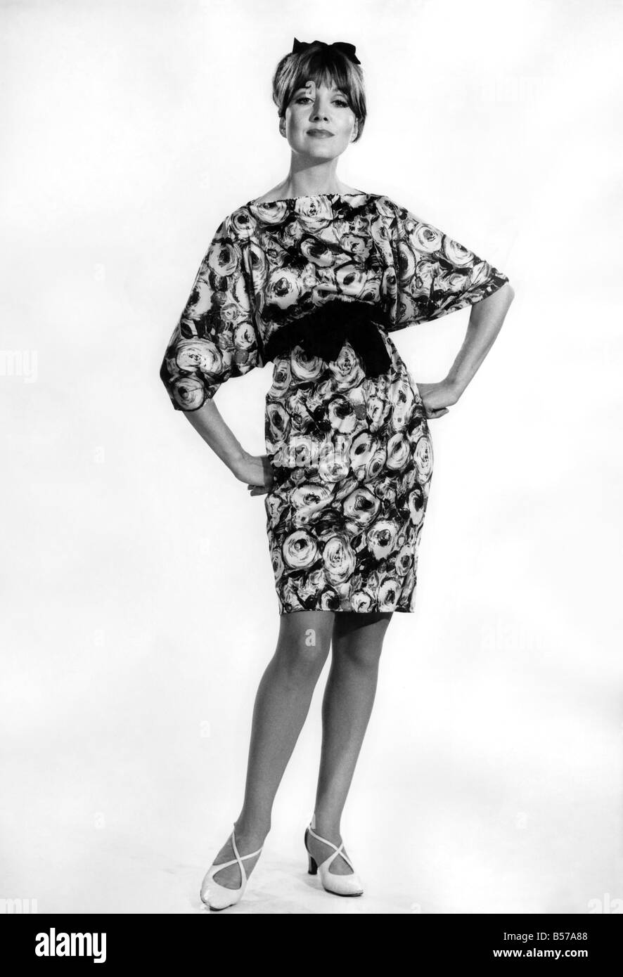 Reveille Fashions 1966: Anne Powell modelling summer dress. October ...