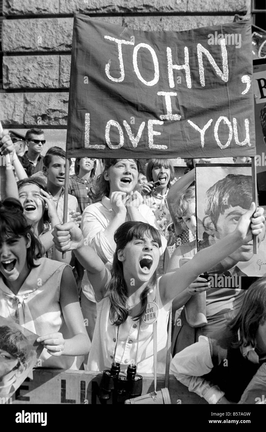 Beatles british tour Black and White Stock Photos & Images - Alamy