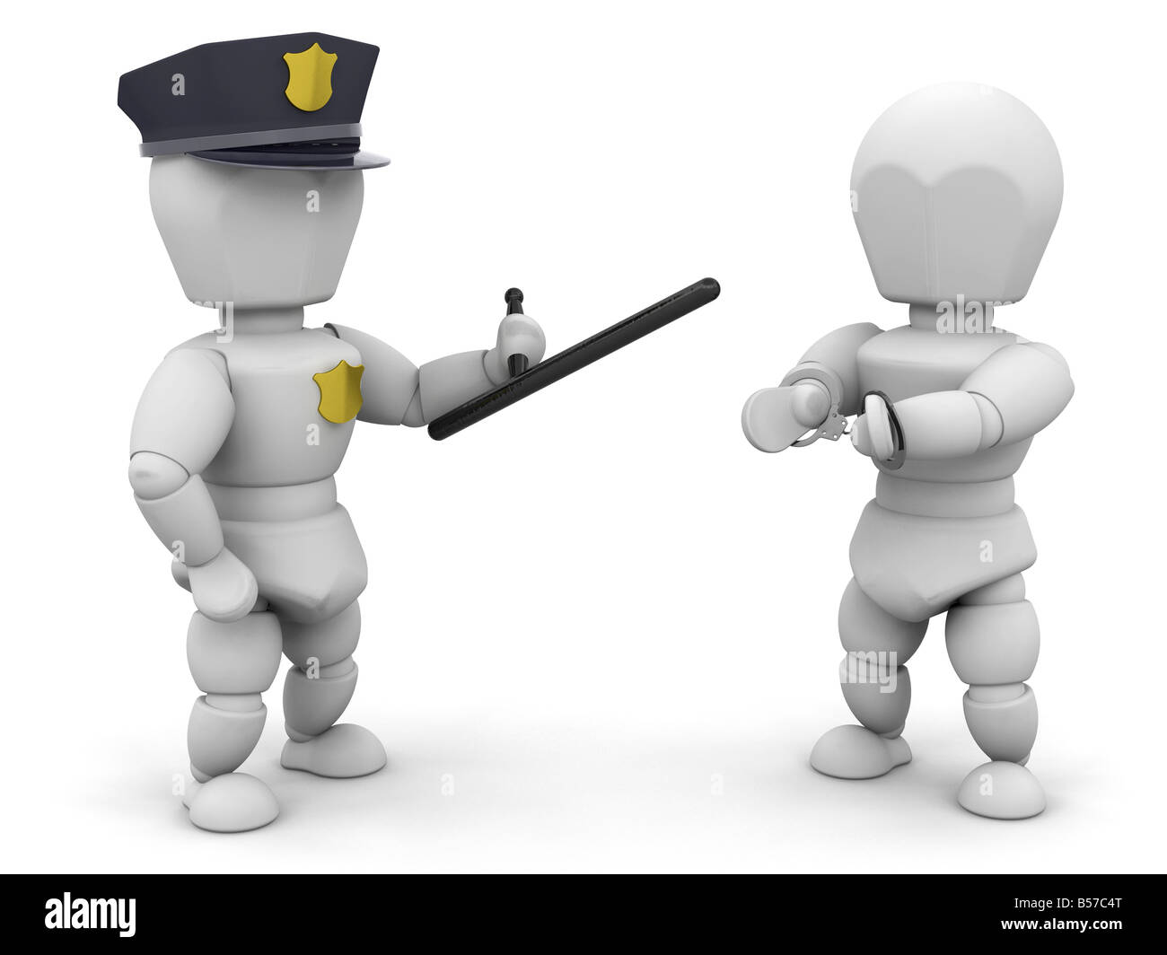 Policeman stick hi-res stock photography and images - Alamy