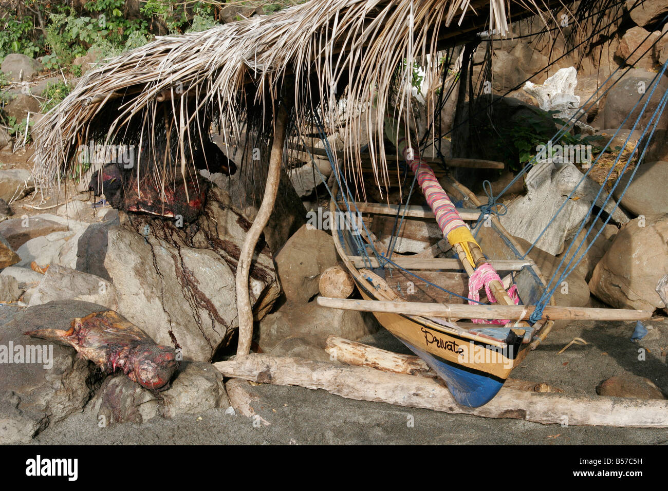 Whaling village Lamalera, Lembata, Indonesia Stock Photo - Alamy