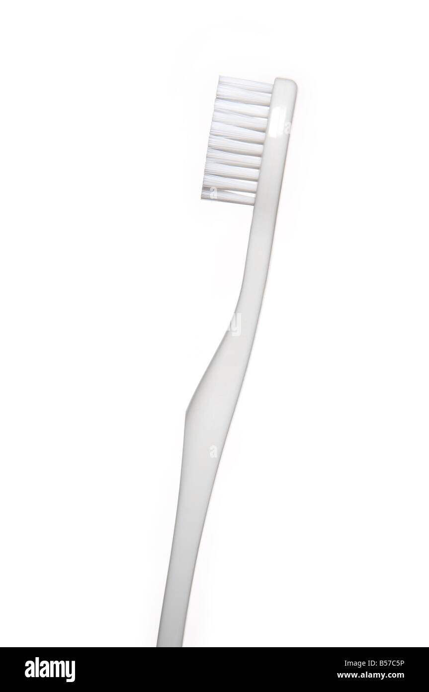 White Toothbrush On White Background Stock Photo - Alamy