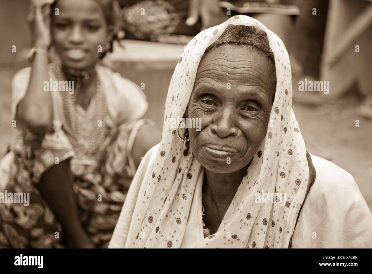 Fulani Woman Traditional Hairstyle High Resolution Stock Photography ...