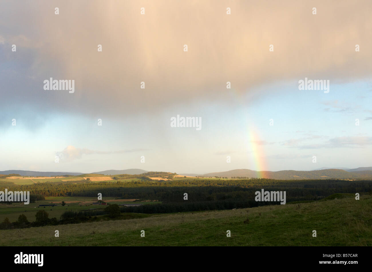 Logie Coldstone on Groddie Road Scotland UK Stock Photo - Alamy