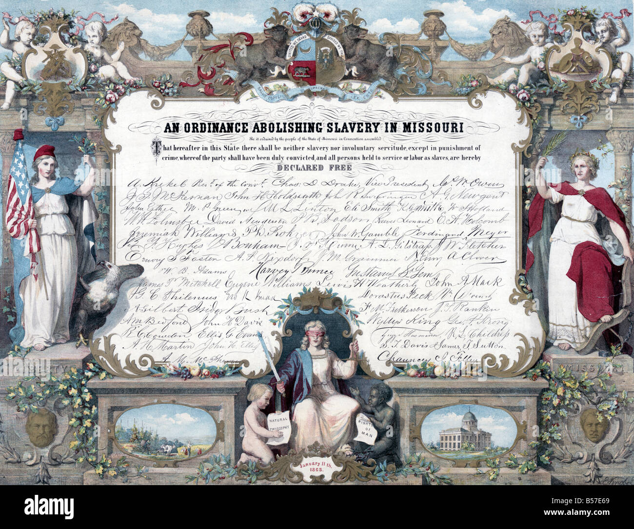 Abolishing slavery 1865 hi-res stock photography and images - Alamy