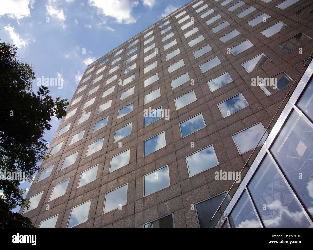 office block clouds on the inside Stock Photo - Alamy