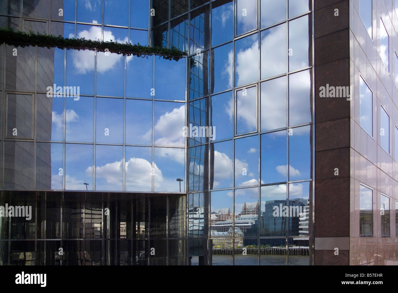 office block clouds on the inside Stock Photo - Alamy