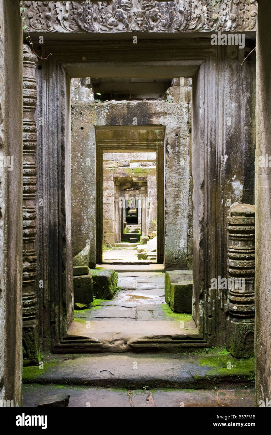 Preah Khan temple, Angkor, Cambodia built by Angkorian king Jayavarman ...