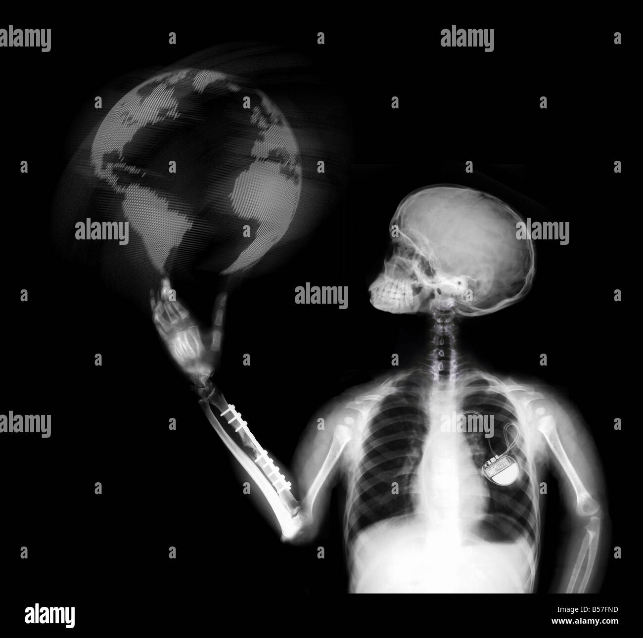 Conceptual illustration of the end of the world Stock Photo - Alamy