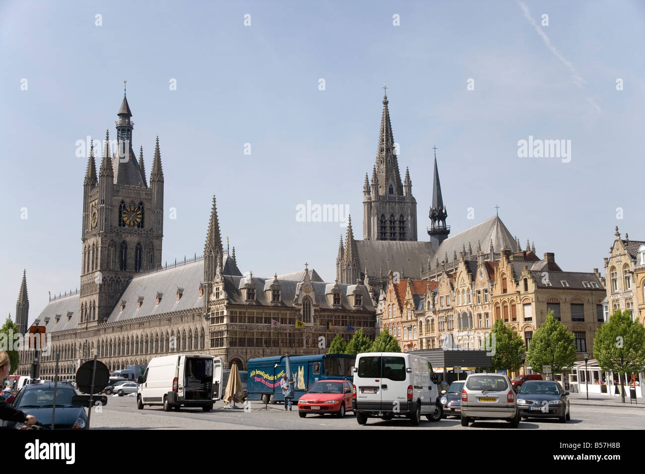 The Cloth Hall and the Saint Martin's Cathedral and the central square ...