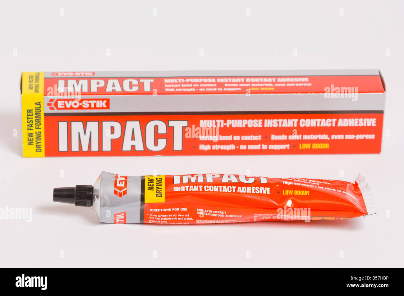 Tube of Evo-Stik impact multi-purpose instant contact adhesive glue on ...