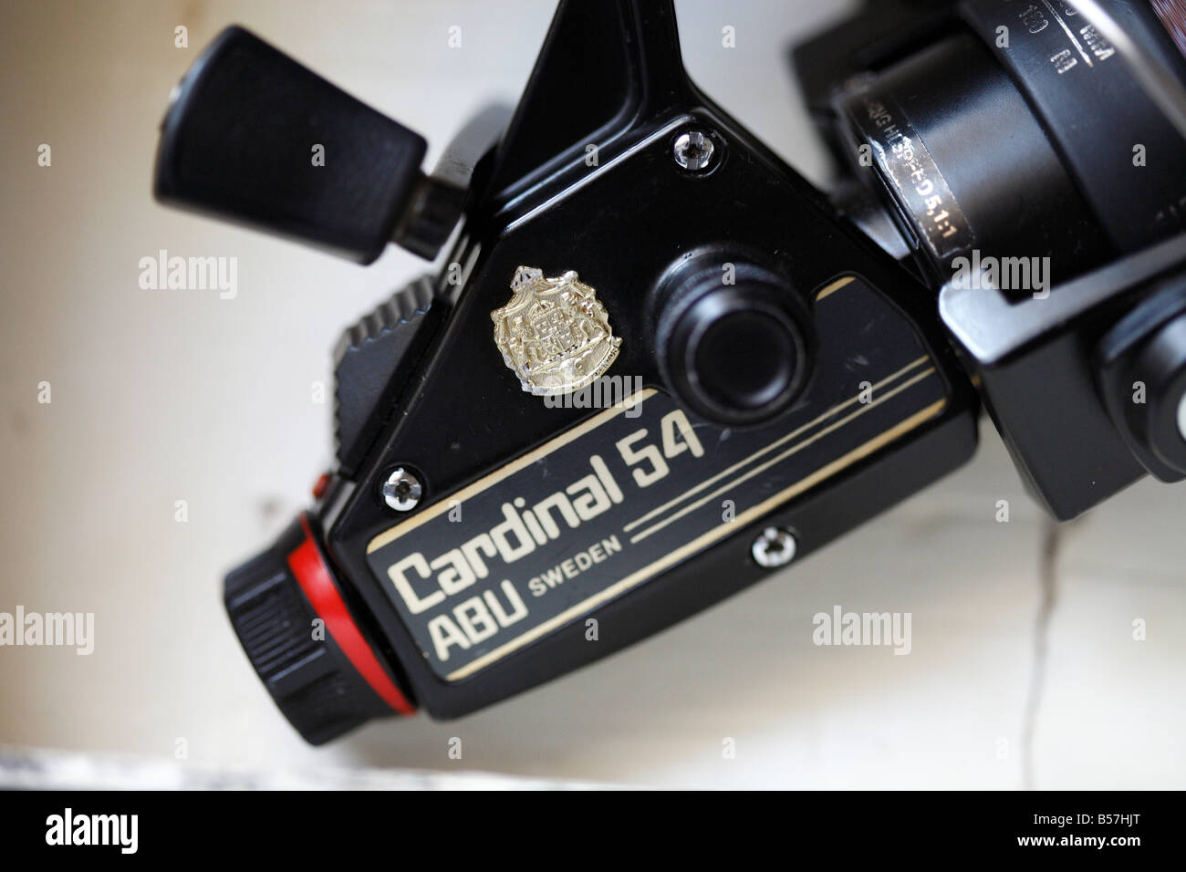 The ABU Cardinal, fixed spool fishing reel Stock Photo - Alamy