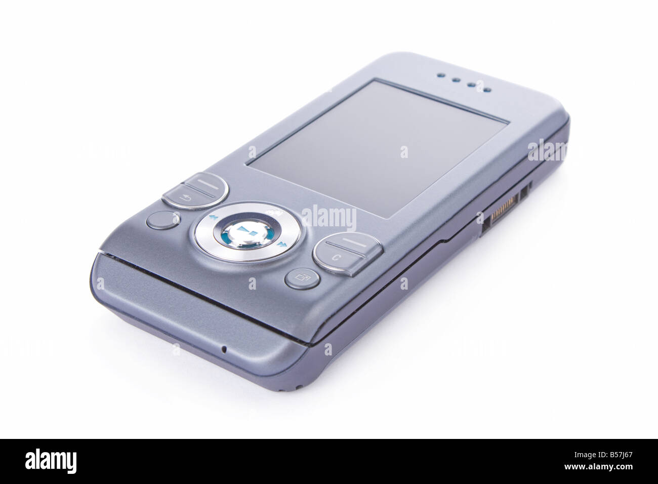 Closed modern multimedia phone isolated on white background Stock Photo ...