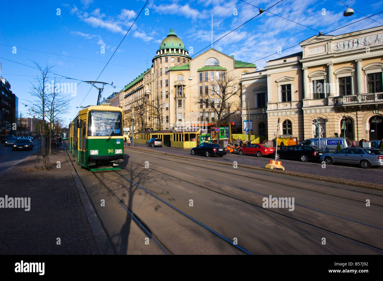 Tram in Helsinki, Finland Stock Photo - Alamy