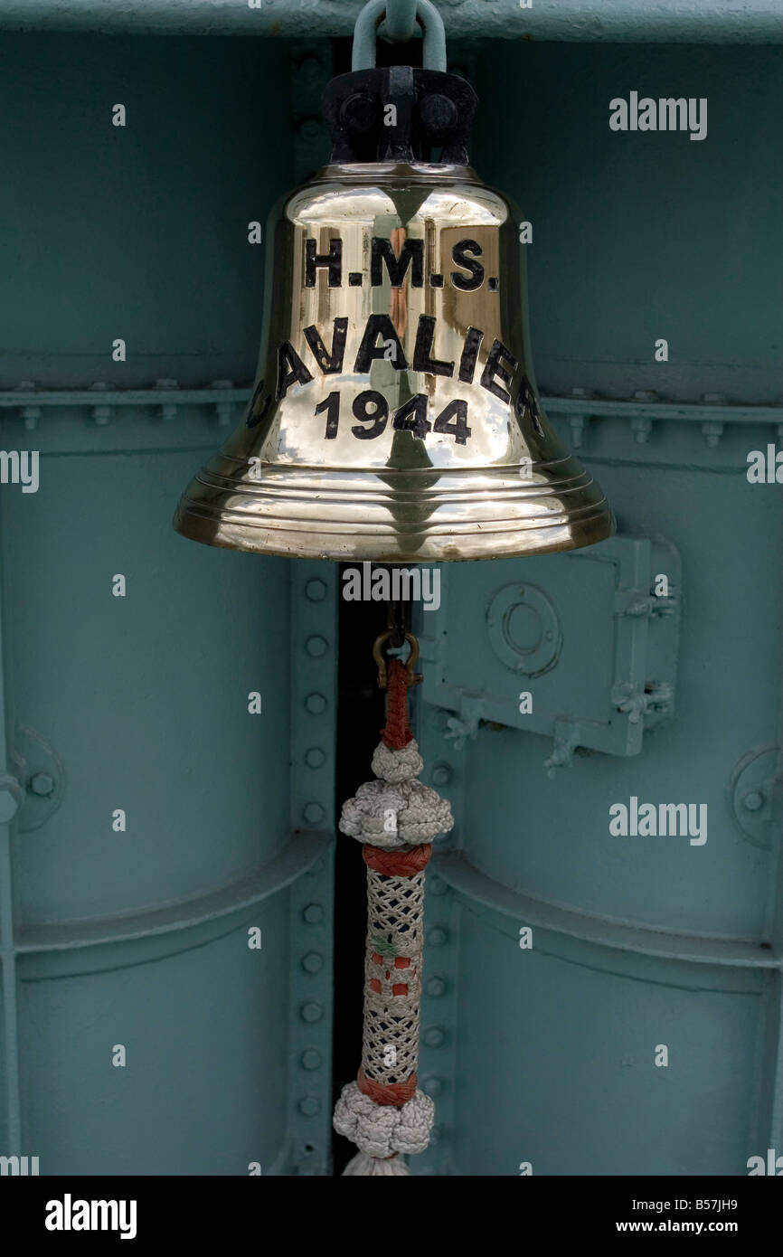 HMS Cavalier Ships Bell Stock Photo - Alamy