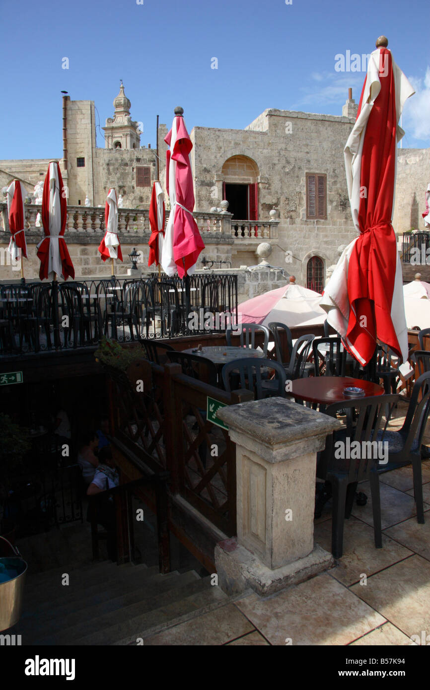 The "Fontanella Tea Garden" in Mdina, Malta Stock Photo - Alamy