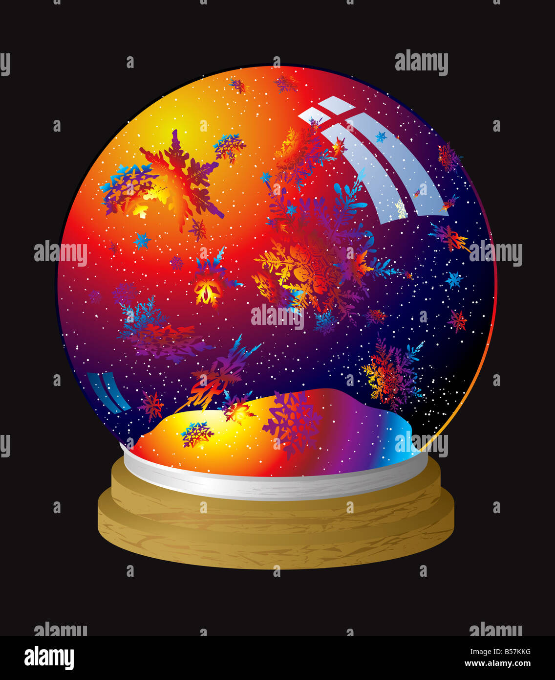 Glass snow globe wood base hi-res stock photography and images - Alamy
