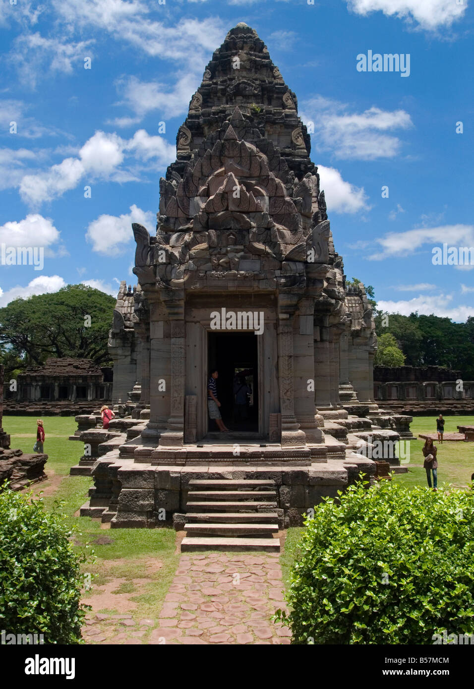 the Khmer temples of Prasat Phimai in Thailand Stock Photo - Alamy