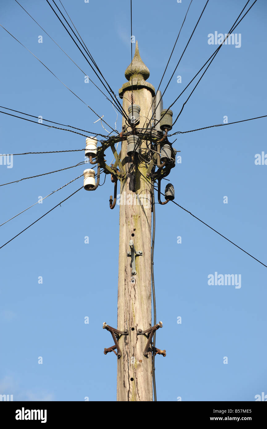 British telephone pole Stock Photo - Alamy