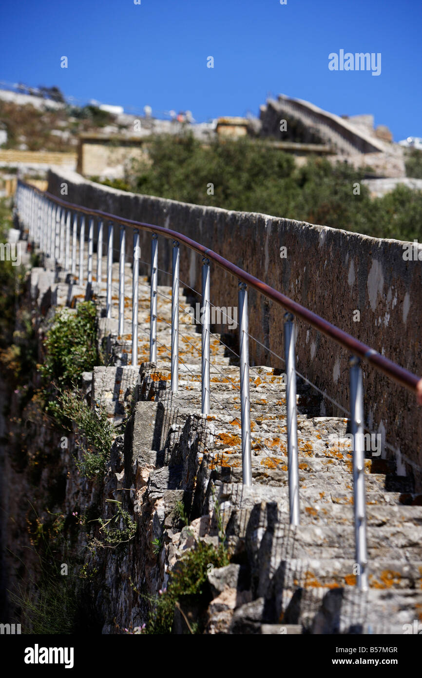 Gibraltar Mediterranean Steps Stock Photo - Alamy