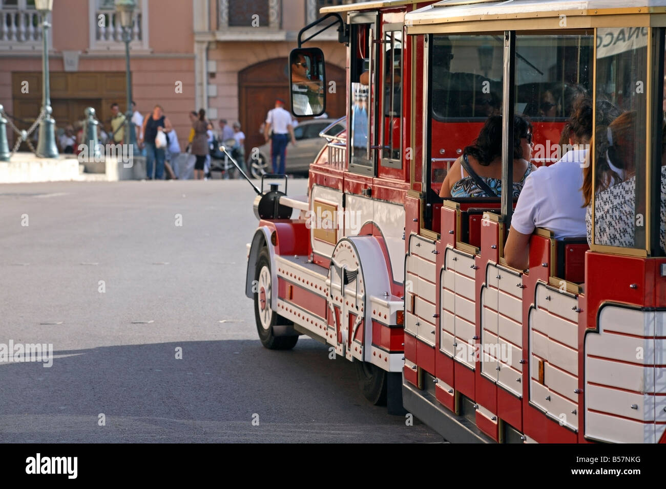 A tour train in Monaco Stock Photo - Alamy