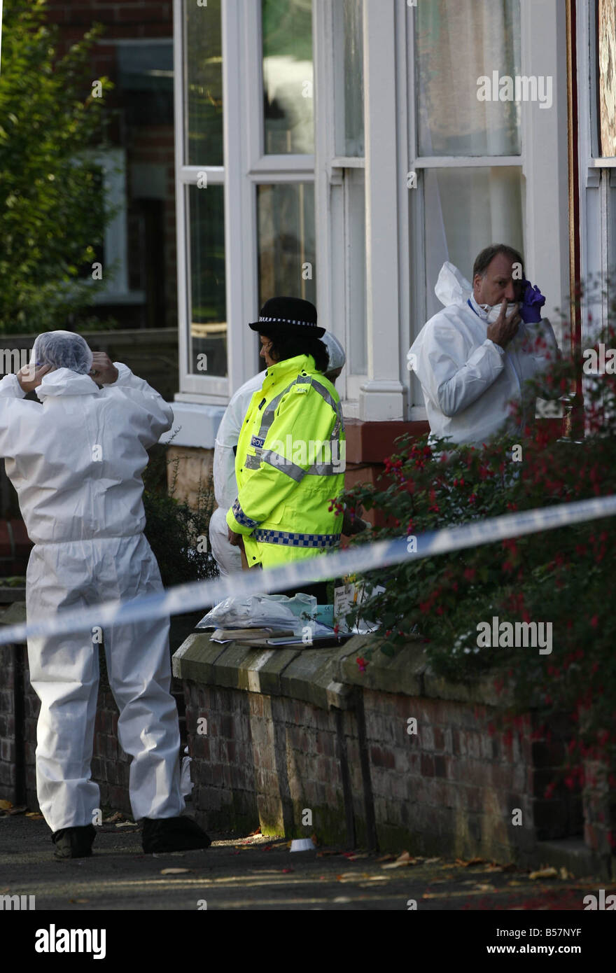 Scene of double murder at Wath Road Nether Edge Sheffield Stock Photo ...