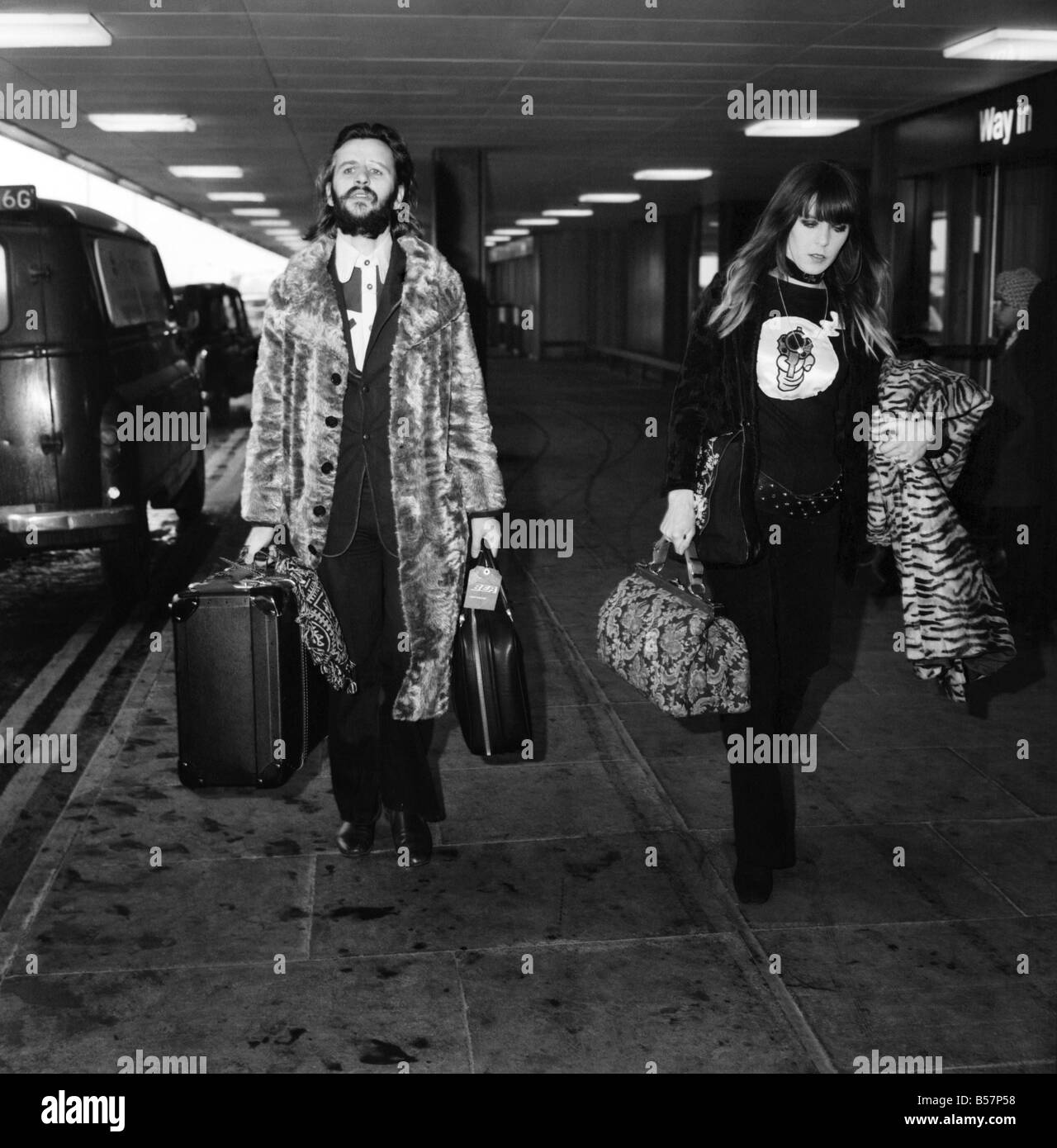 Ringo starr and his wife maureen hi-res stock photography and images ...