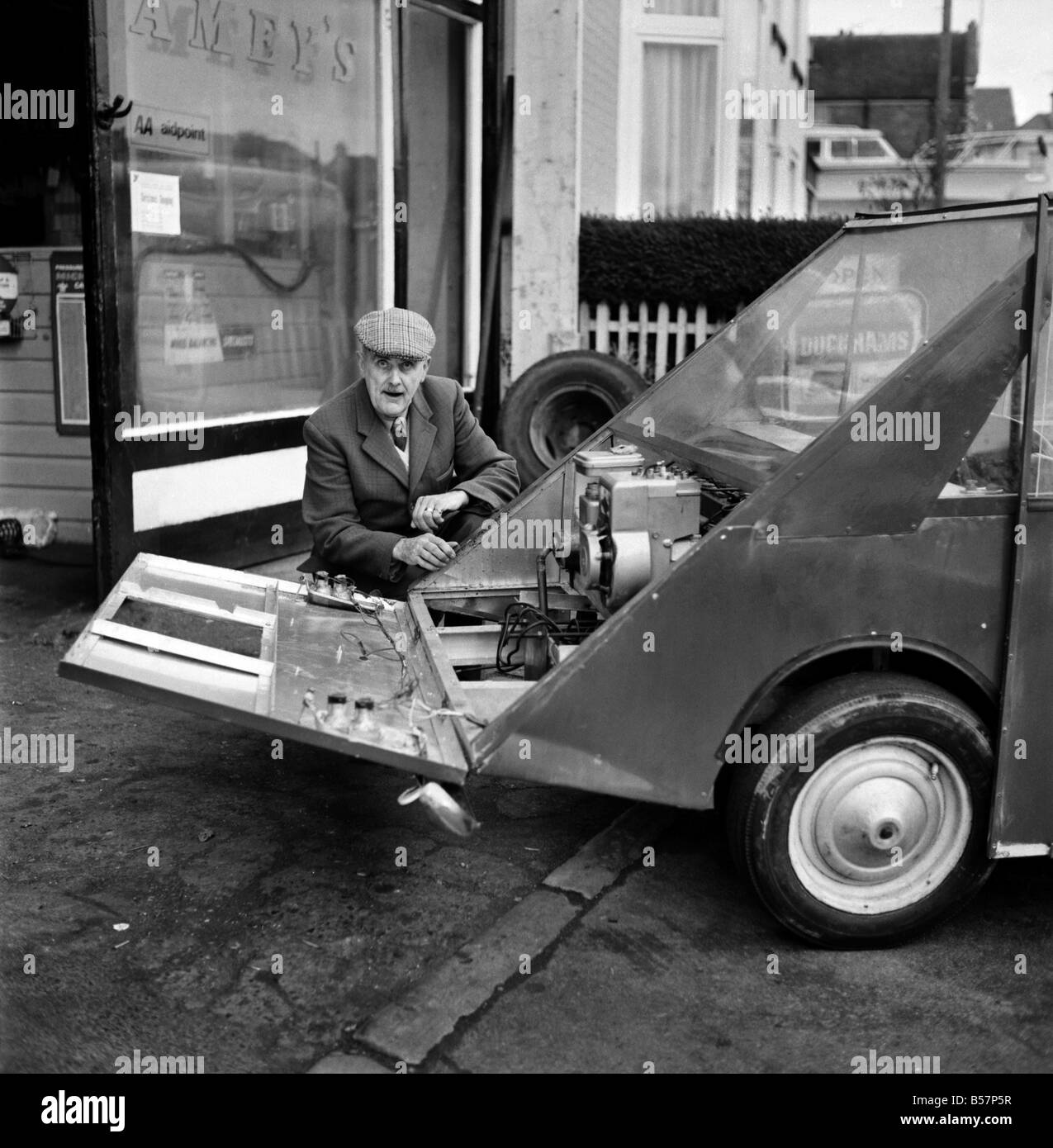 Electric hybrid car on Black and White Stock Photos & Images - Alamy