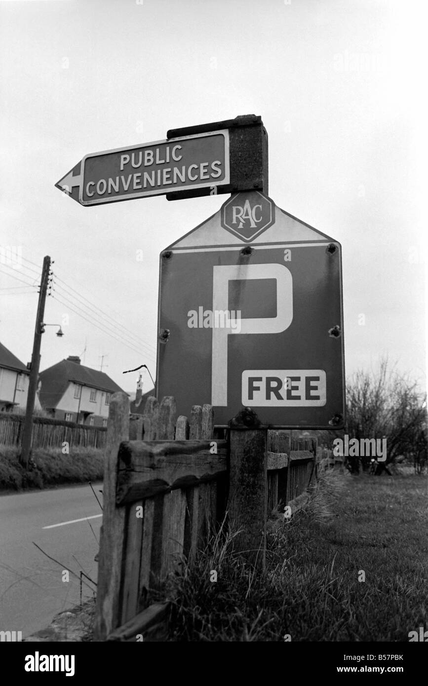 Road signs 1970s hi-res stock photography and images - Alamy
