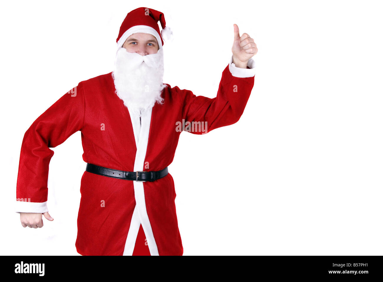 Santa claus dancing isolated Cut Out Stock Images & Pictures - Alamy