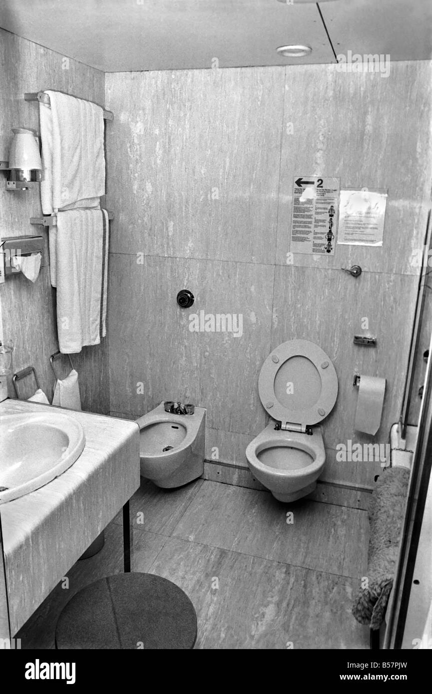 1970s toilet Black and White Stock Photos & Images - Alamy
