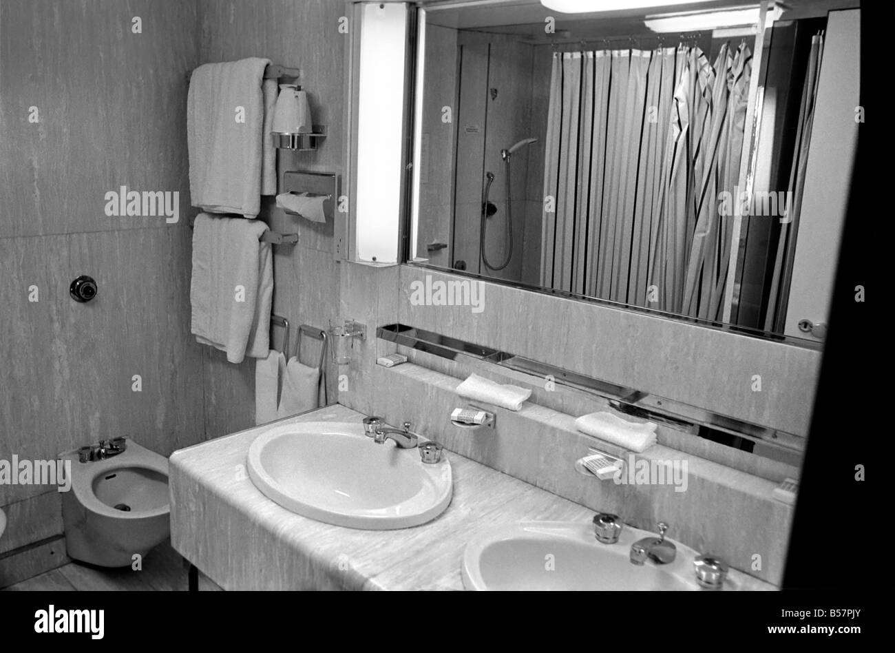 1970s toilet Black and White Stock Photos & Images - Alamy