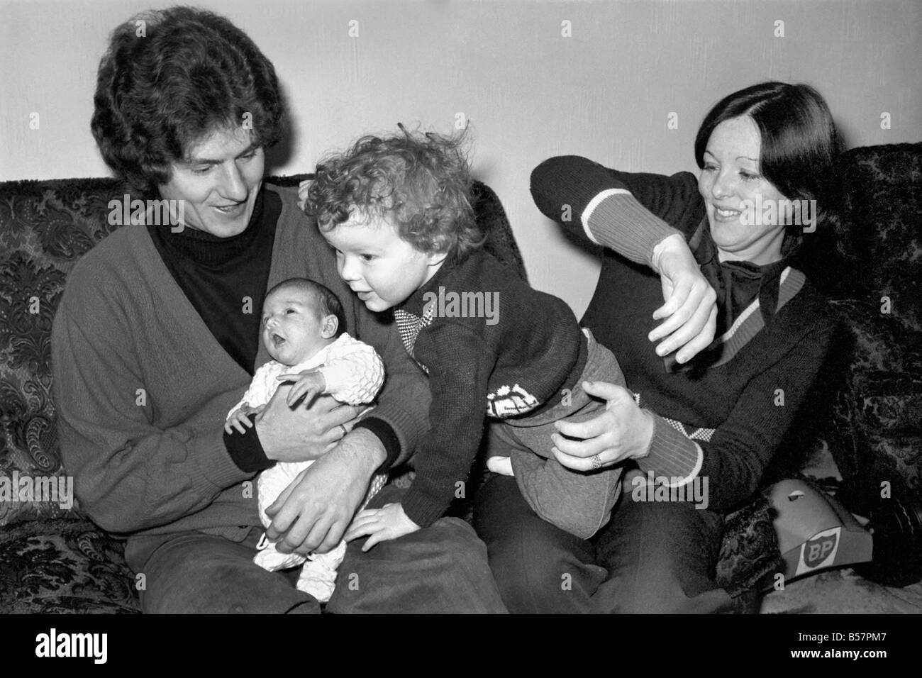 Arsenal's goal scorer ace Brian Kidd and family. January 1975 75-00193 ...