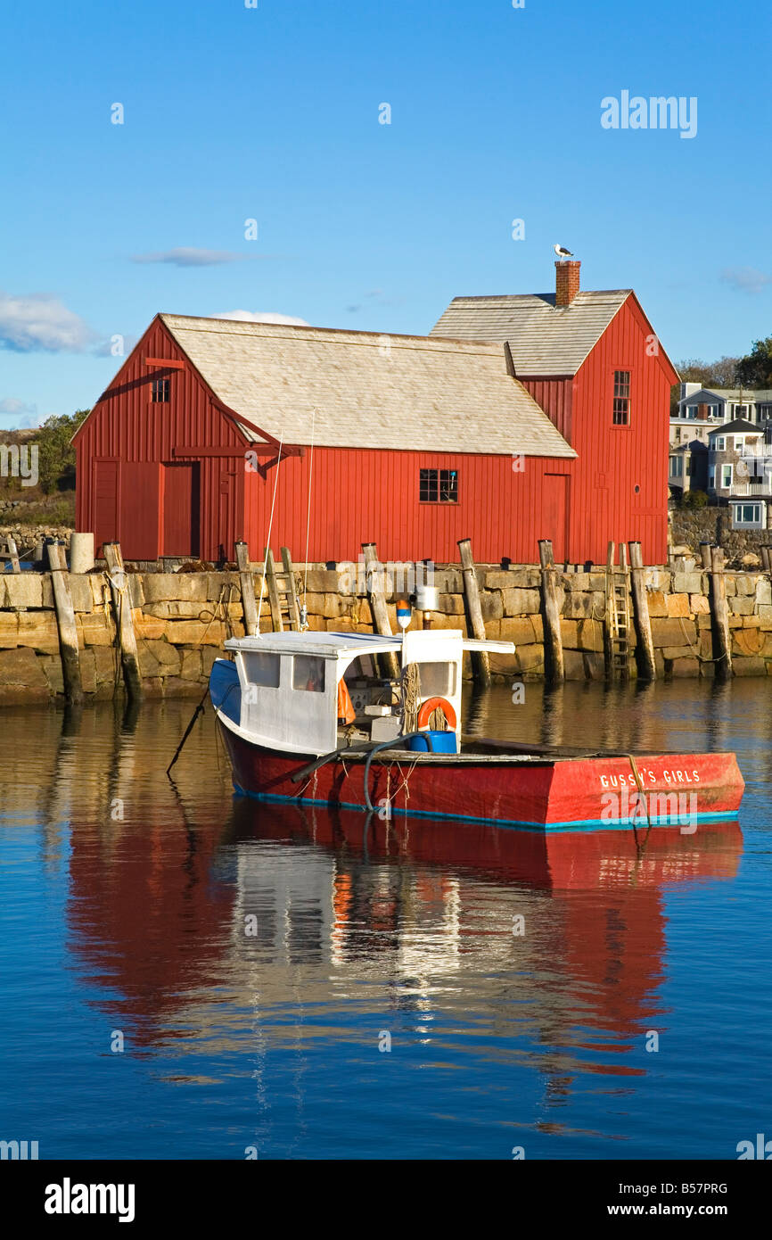 Boathouse in Rockport Harbor, Cape Ann, Greater Boston Area ...