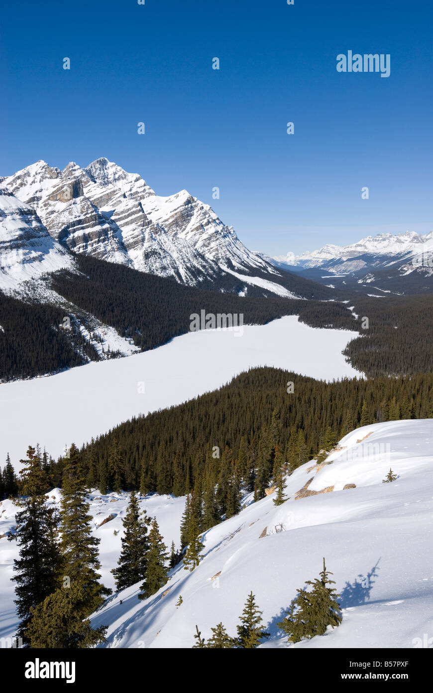 Peyto Lake, Bow Summit, Banff National Park, UNESCO World Heritage Site ...