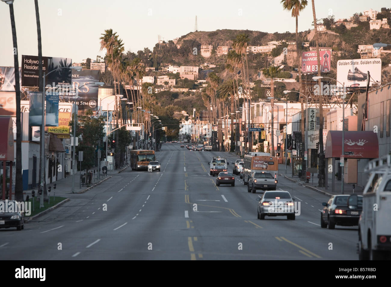 Hollywood boulevard los angeles road hi-res stock photography and ...