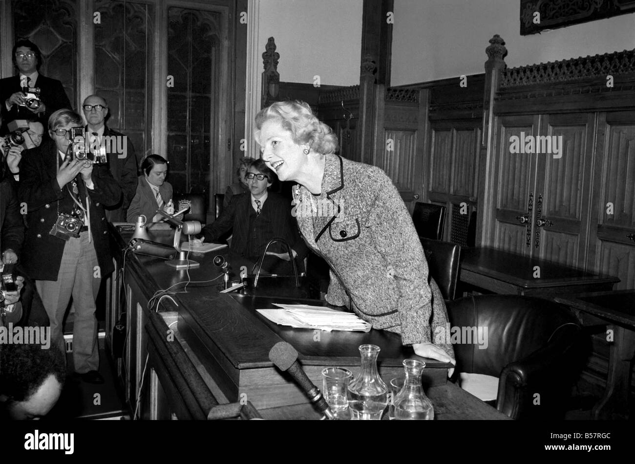 Challenger for leadership of the Conservative Party Margaret Thatcher ...