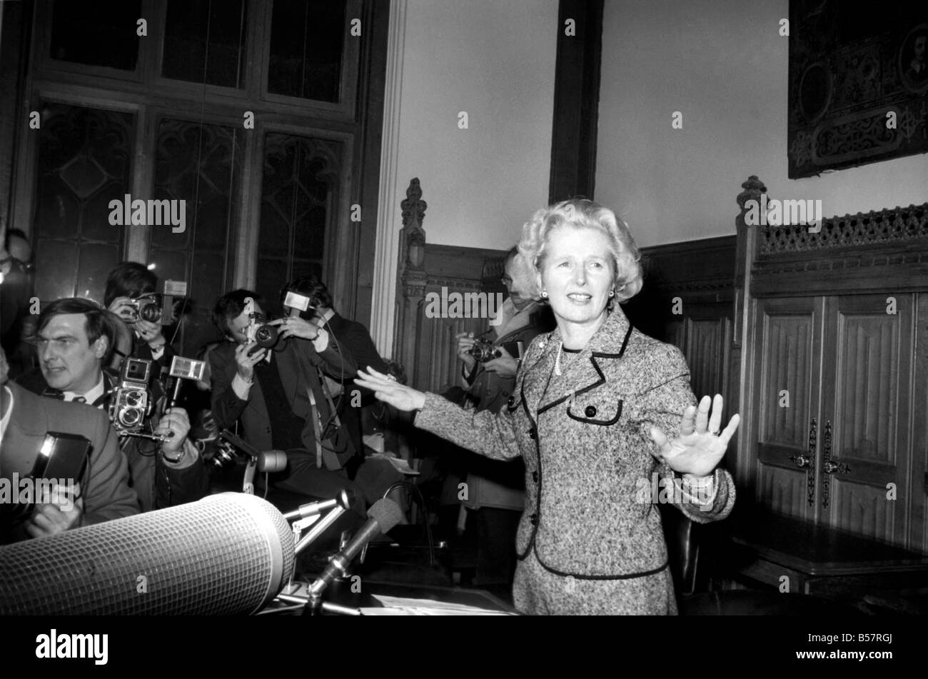 Conservative leader voting Black and White Stock Photos & Images - Alamy