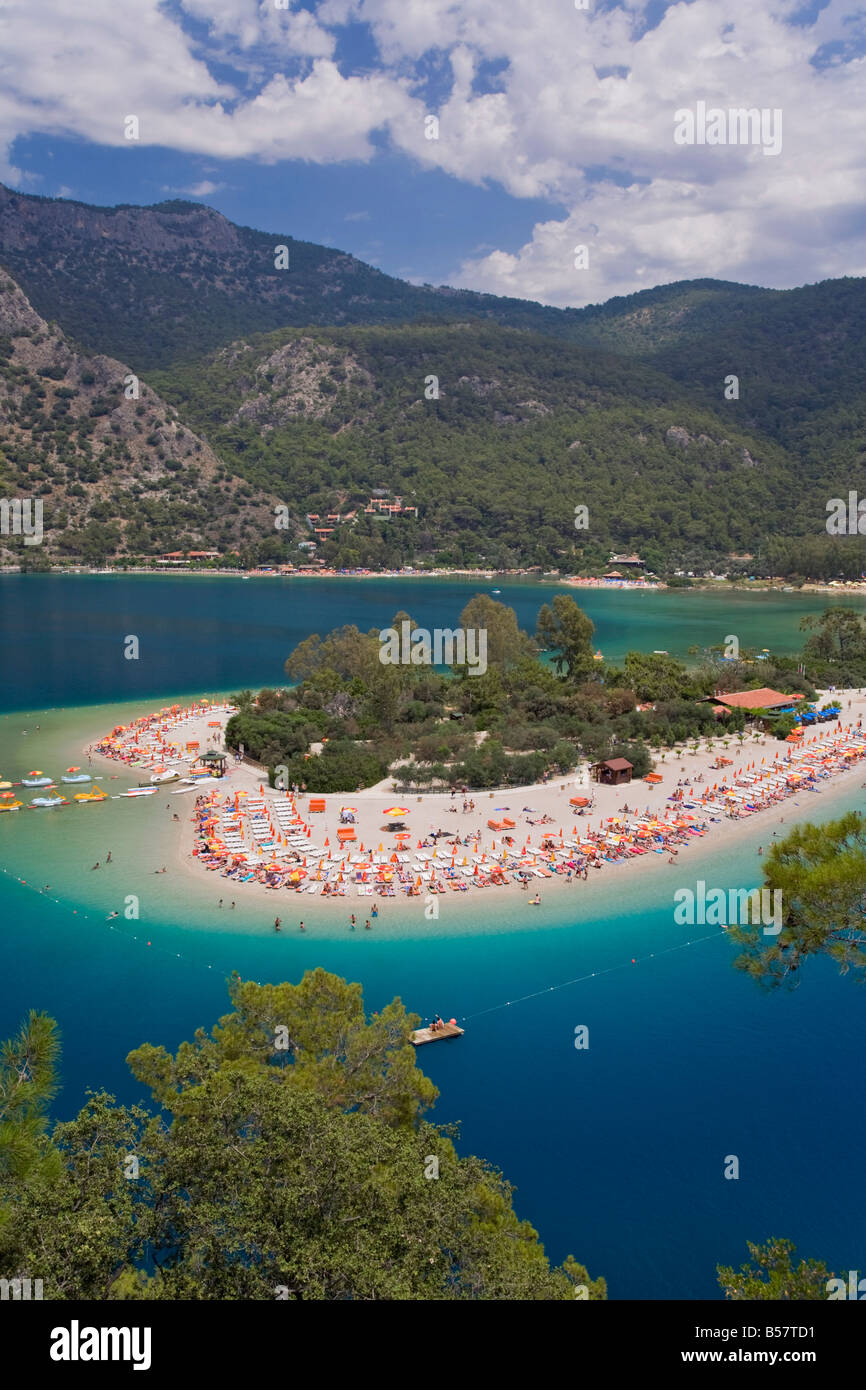 The Blue Lagoon, Bay of Oludeniz, Olu Deniz, near Fethiye, Anatolia ...
