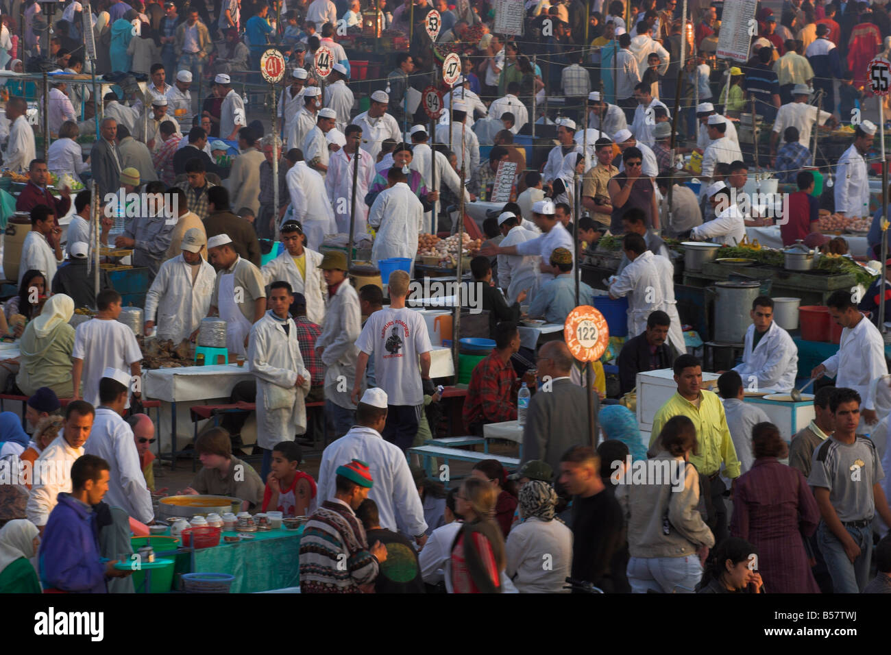 Night market, Djemma El Fna Square, Marrakesh, Morocco, North Africa ...