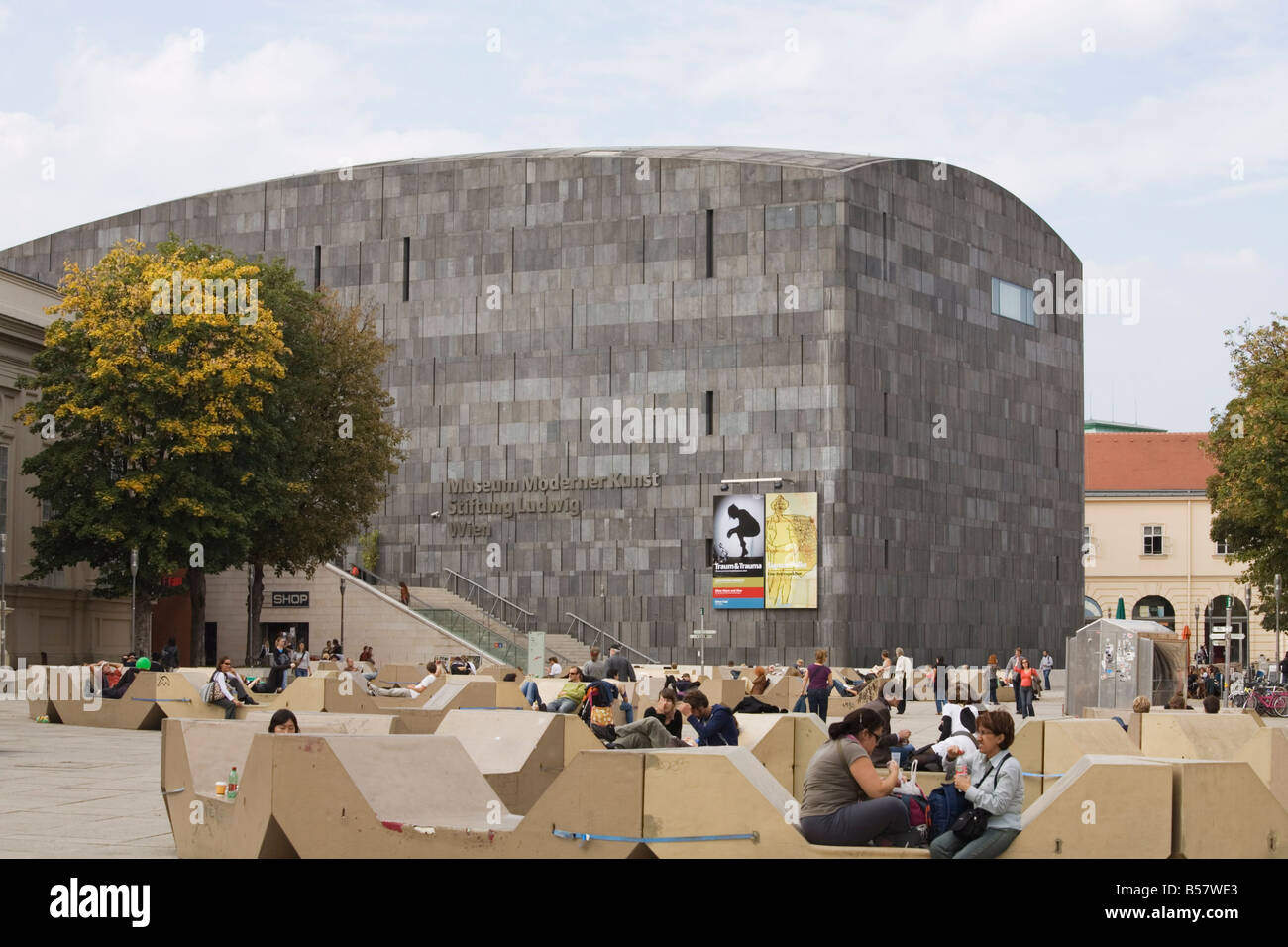 Museum of Modern Art, Museum Quarter, Vienna, Austria, Europe Stock ...
