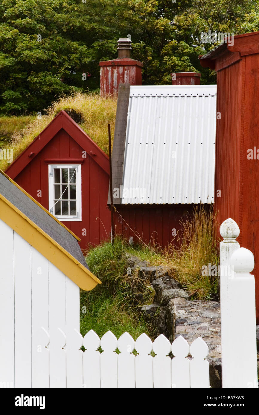 Historic Tinganes district City of Torshavn Faroe Islands Kingdom of ...