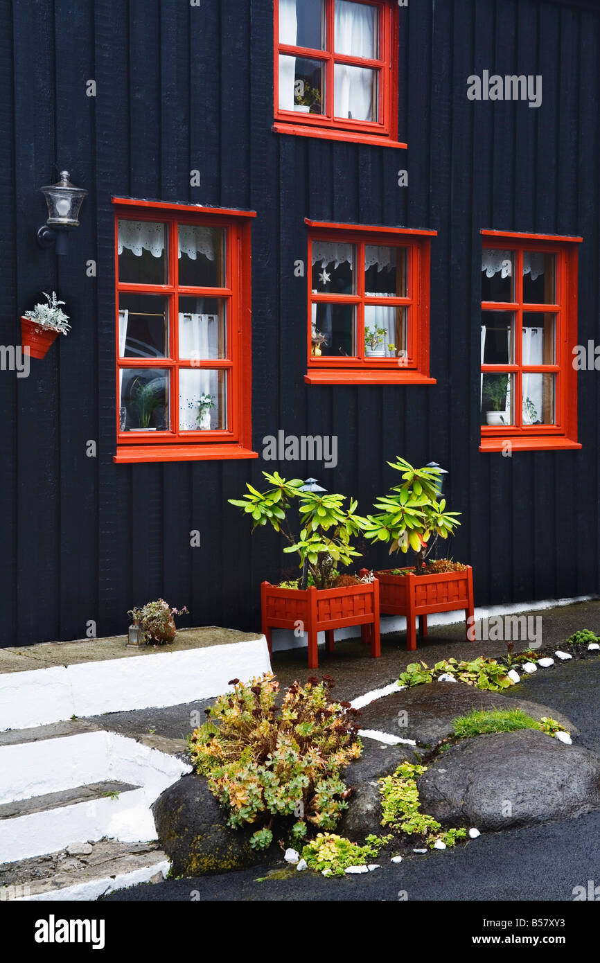 Historic Tinganes district City of Torshavn Faroe Islands Kingdom of ...